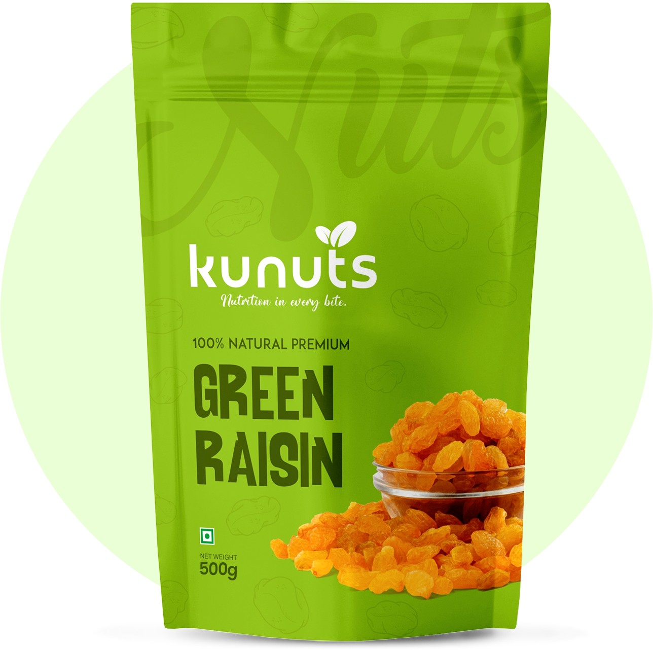 Buy Organic Seedless Green Raisins Online - Kunuts Dry Fruts